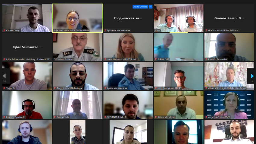 OSCE TNTD Border Security and Management Unit concludes two-day online ...